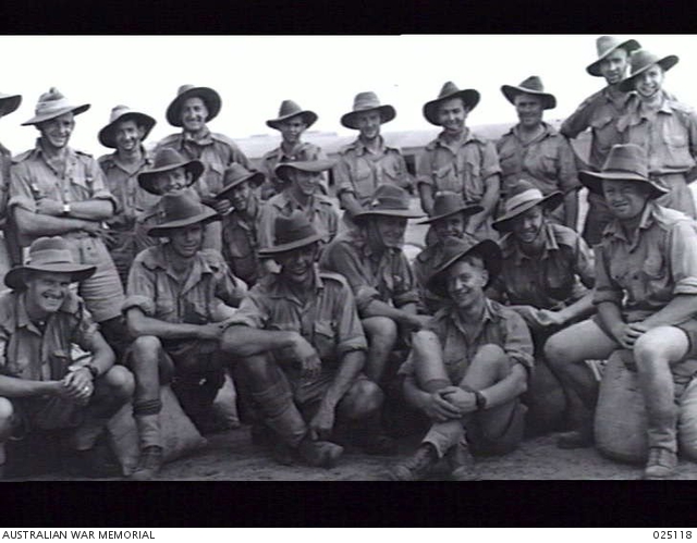 NUSEIRAT, PALESTINE. 1942-10-09. SMILING GROUP OF REINFORCEMENTS TO 9TH ...