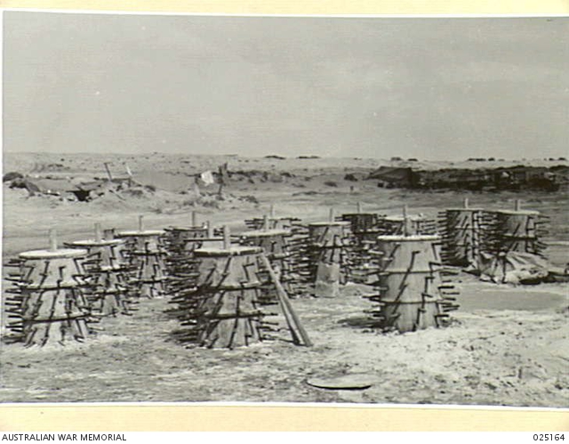 SUPPLY OF ANTI-MINE ROLLERS. THESE ROLLERS MADE FROM OLD PETROL DRUMS ...