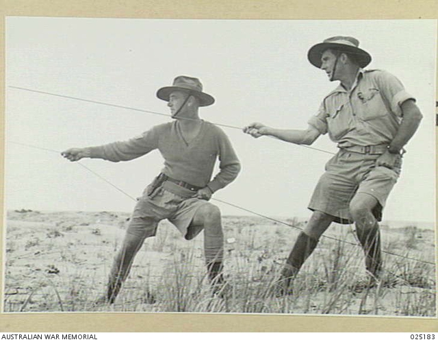 GAZA, PALESTINE. 1942-10. SERGEANT I. TAIT AND SERGEANT W. KIEFT ...