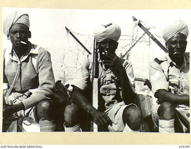 WESTERN DESERT, EGYPT. 1942-10-27. "THE THREE MUSKETEERS" SUDANESE ...