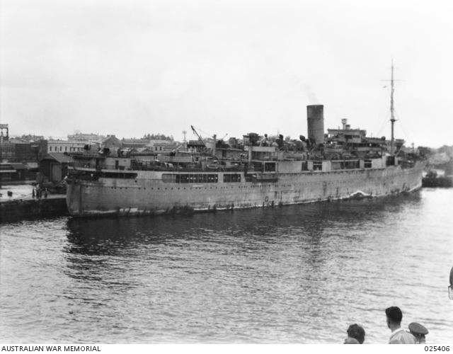 FREMANTLE, AUSTRALIA, 1942-05-17 ARMED MERCHANT CRUISER "CHITRAL ...