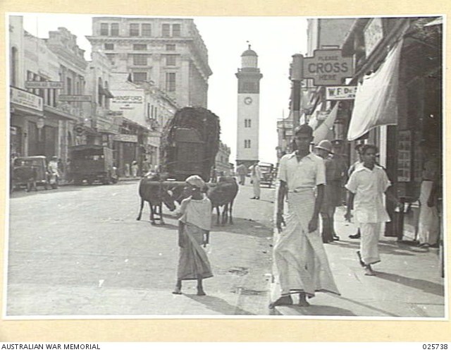 COLOMBO, CEYLON. 1942-02. STREET SCENE IN COLOMBO, A PORT OF CALL FOR ...