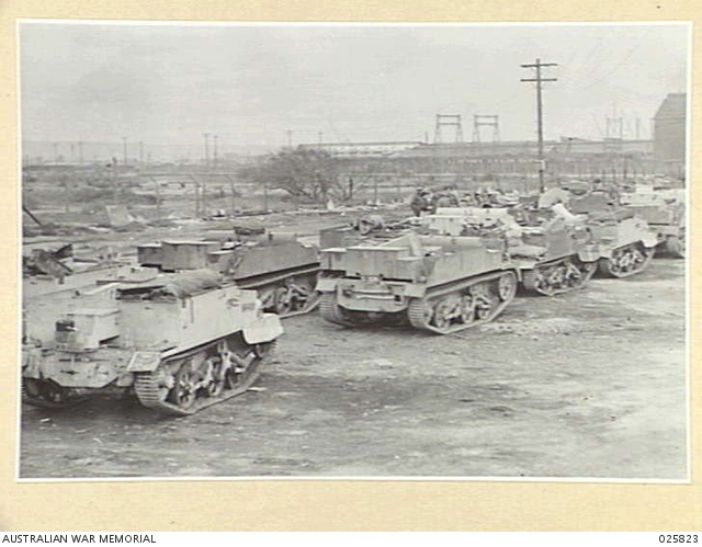 ADELAIDE, AUSTRALIA. 1942-03. TANKS OF THE A.I.F. BROUGHT BACK FROM THE ...