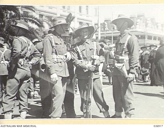 PERTH, WA. 1942-10-05. OFFICERS AND MEN OF THE 2/11TH AUSTRALIAN ...