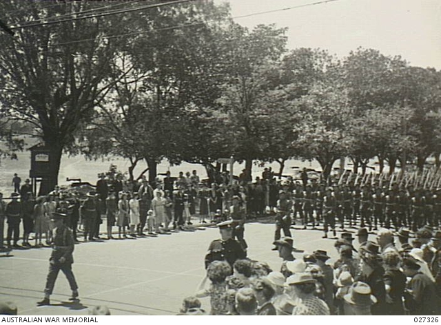 PERTH, AUSTRALIA. 1942-10-20. BRIGADIER F.P.H. VD., LEADS THE MARCH OF ...