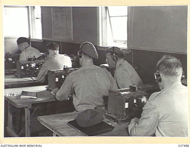 A radio class in operation at the Army Armoured Fighting Vehicle (AFV ...