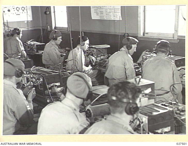The radio class at the Army Armoured Fighting Vehicle (AFV) School ...