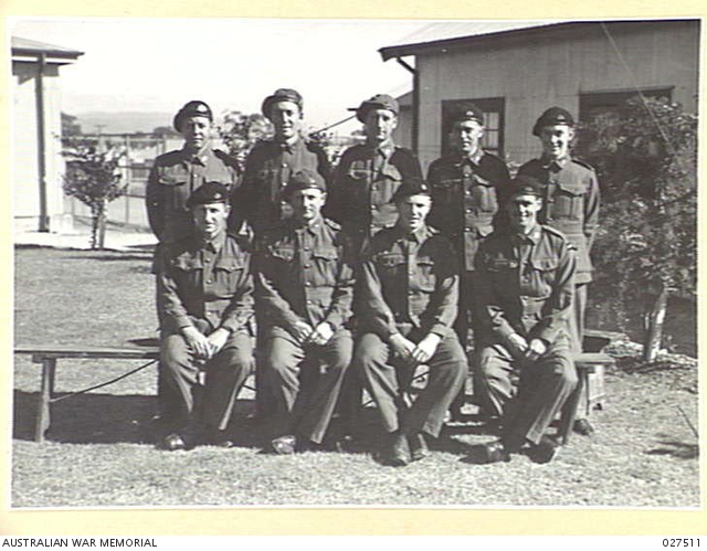 Group portrait of the Mechanised Regimental Wing instructional staff at ...