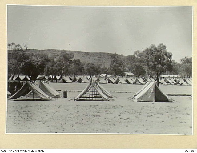 ALICE SPRINGS, AUSTRALIA. 1942-11-30. VIEW OF 9 AUSTRALIAN STAGING CAMP ...