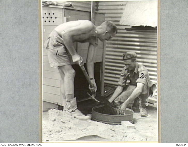 ALICE SPRINGS, AUSTRALIA. 1942-12-02. ALL WASTE RUBBER AND RUBBER ...
