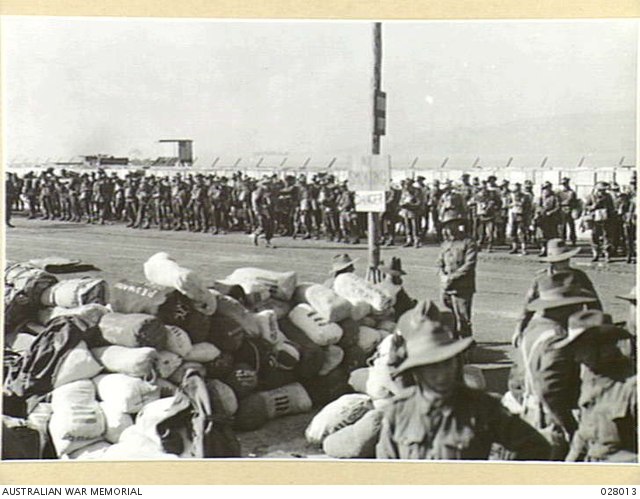 PORT TEWFIK, EGYPT. 1942-03-13. TROOPS OF THE 6TH AUSTRALIAN DIVISION ...