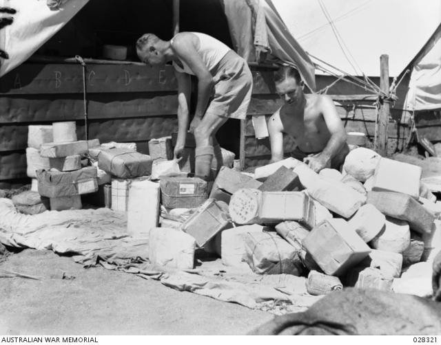 ALICE SPRINGS, AUSTRALIA. 1942-12-14. THE INWARD CHRISTMAS MAIL TO 2 ...