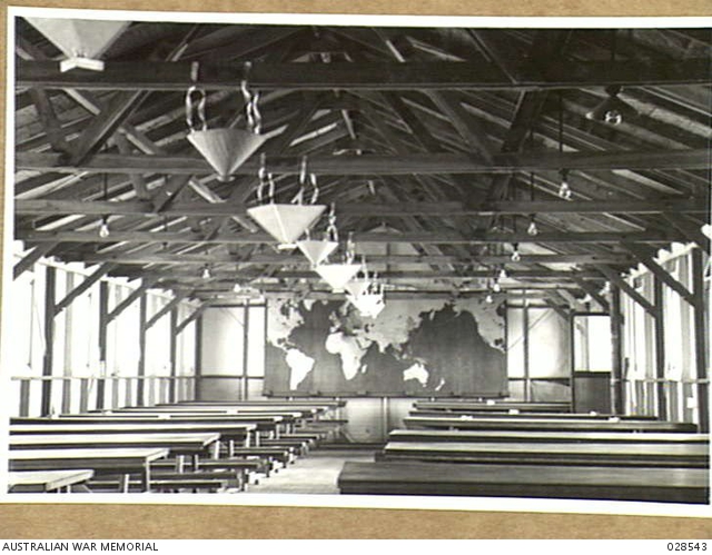 MURCHISON, AUSTRALIA. 1943-01. A MESS HUT AT ONE OF THE CAMPS ...