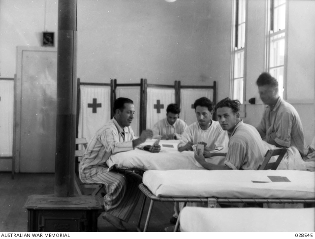 MURCHISON, AUSTRALIA. 1943-01. A CORNER OF A WARD IN THE HOSPITAL ...