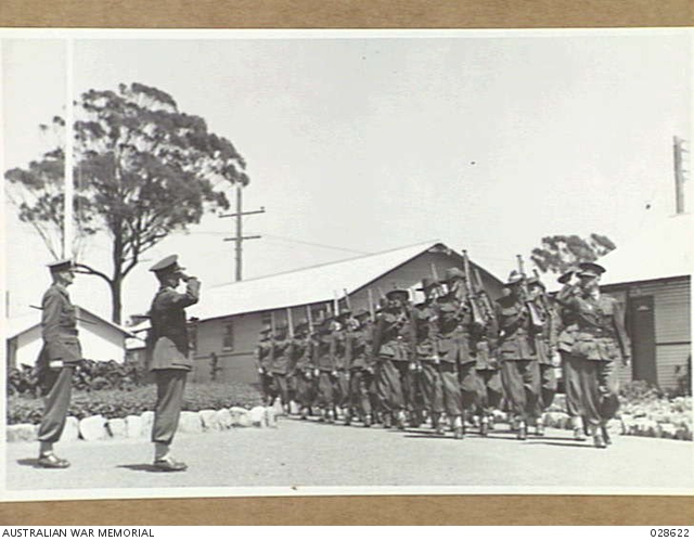 MURCHISON, AUSTRALIA. 1943-01. THE MARCH-PAST OF 23RD AUSTRALIAN ...