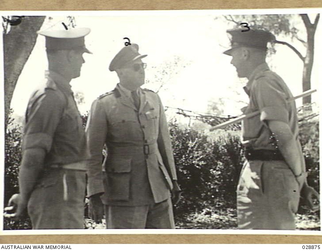 FREMANTLE, WA. 1942-11-24. GROUP OF OFFICERS OF HEADQUARTERS, ROYAL ...