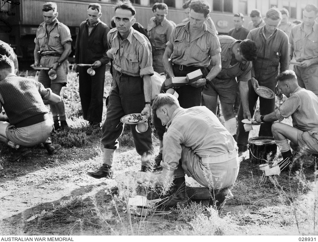WESTERN AUSTRALIA. 1943-01-19. TROOPS TRAVELLING ON THE ...