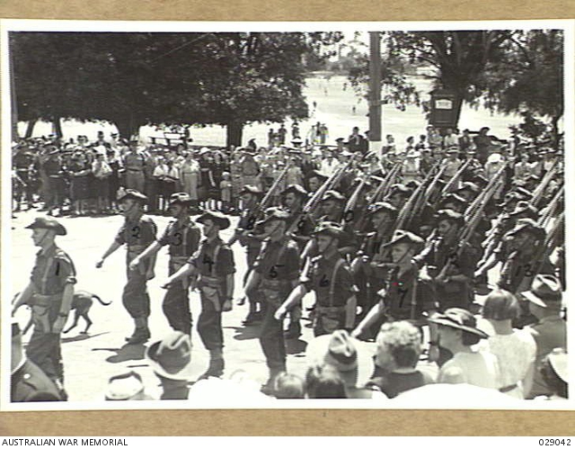 PERTH, AUSTRALIA. 1943-02-05. MARCH OF 13TH AUSTRALIAN INFANTRY BRIGADE ...
