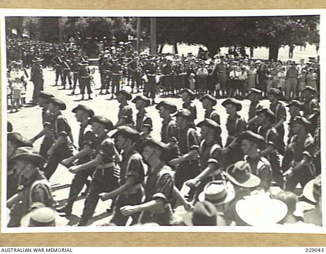 PERTH, AUSTRALIA. 1943-02-05. MARCH OF 13TH AUSTRALIAN INFANTRY BRIGADE ...