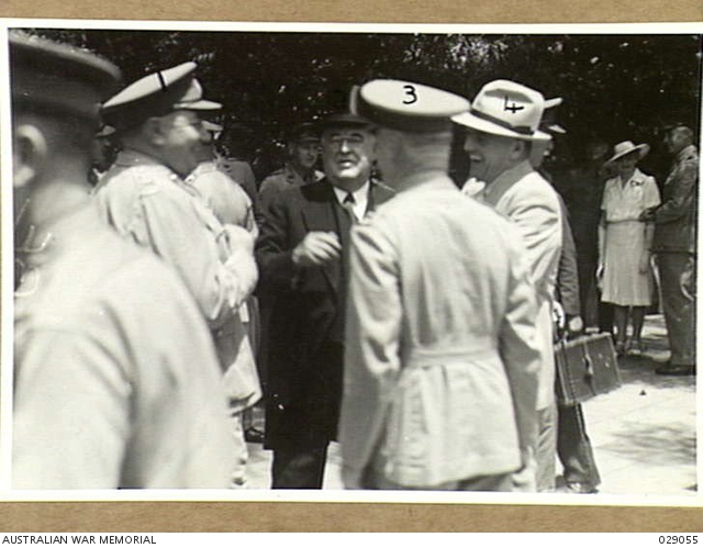 PERTH, AUSTRALIA. 1943-02-05. SCENE AT THE SALUTING BASE AFTER THE ...