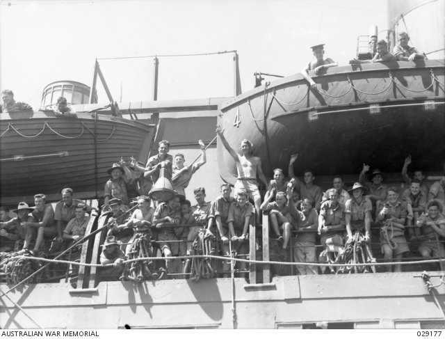 FREMANTLE, AUSTRALIA. 1943-02-19. ARRIVAL AT FREMANTLE OF TROOPS OF THE ...