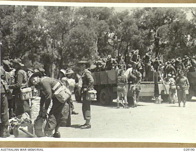 FREMANTLE, AUSTRALIA. 1943-02-19. RETURN OF THE 9TH AUSTRALIAN DIVISION ...