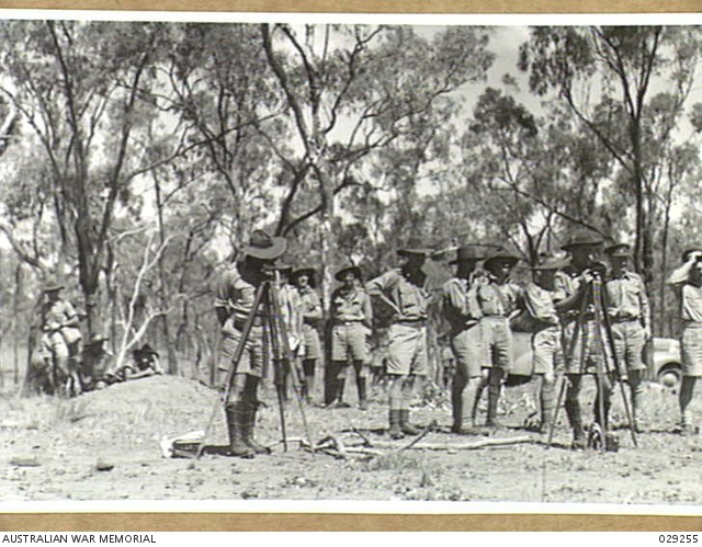 TOWNSVILLE, AUSTRALIA. 1942-11. SHOOT OF GAS SHELLS BY 5TH FIELD ...