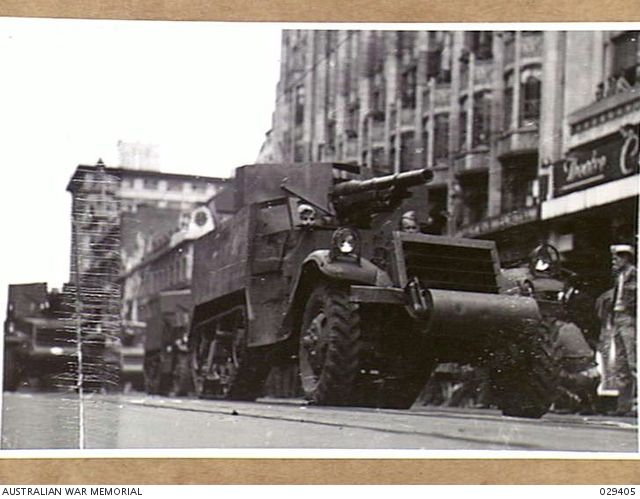 MELBOURNE, AUSTRALIA. 1943-02-22. ARMOURED CARS OF THE U.S. MARINE ...
