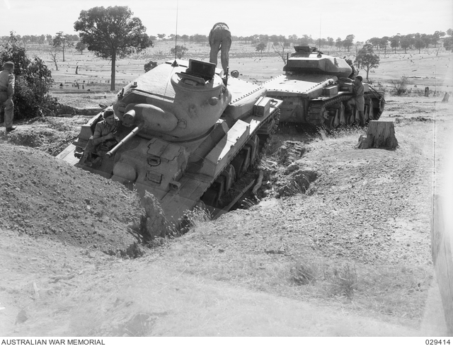 PUCKAPUNYAL, AUSTRALIA. 1943-03-01. TWO ALL-AUSTRALIAN MADE CRUISER ...