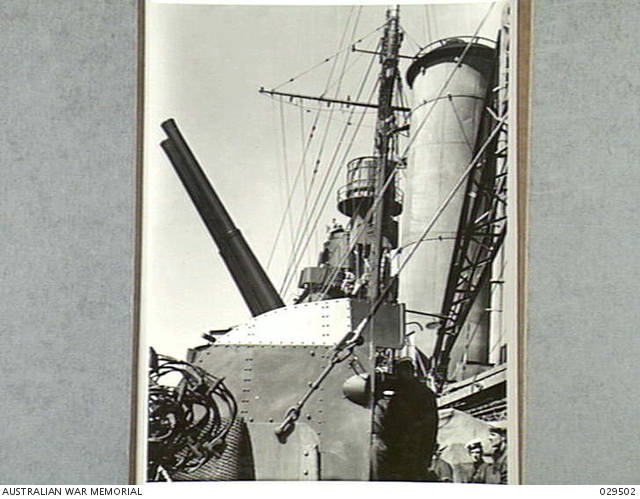 HMAS AUSTRALIA, AT SEA. 1943-02. GENERAL SCENE ON BOARD HMAS AUSTRALIA ...