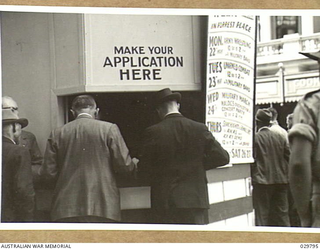 PERTH, AUSTRALIA. 1943-03-22. CITIZENS OF PERTH PURCHASE WAR BONDS ...