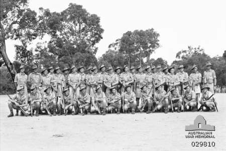 PERTH, WA. 1943-03-24. GROUP OF PERSONNEL OF 2/28TH AUSTRALIAN INFANTRY ...