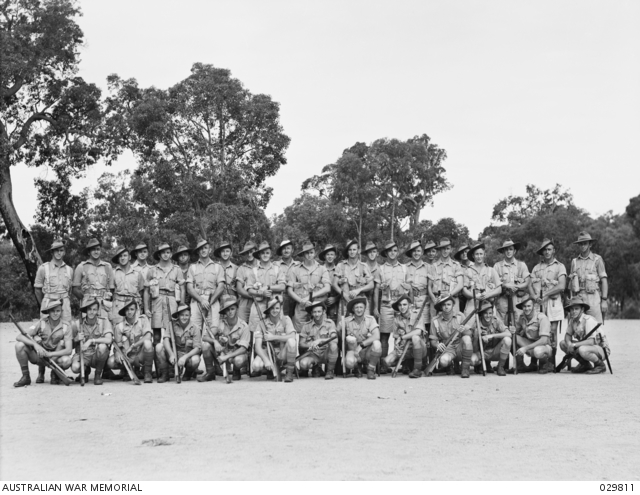 PERTH, WA. 1943-03-24. GROUP OF PERSONNEL OF 2/28TH BATTALION WHO ARE ...