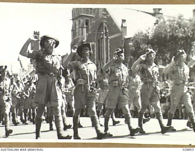 PERTH, AUSTRALIA. 1943-03-24. PORTION OF THE MARCH OF THE 9TH ...