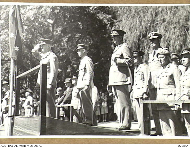 PERTH, AUSTRALIA. 1943-03-24. SCENE AT THE SALUTING BASE DURING THE ...