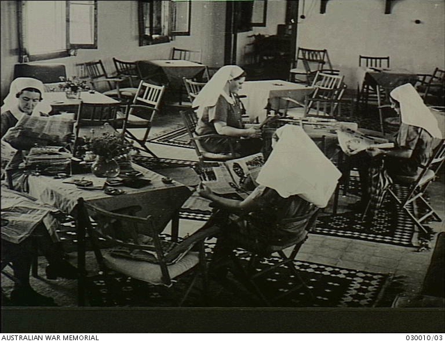 Kantara, Egypt. July 1941. The Sisters' sitting room at 2/2 Australian ...