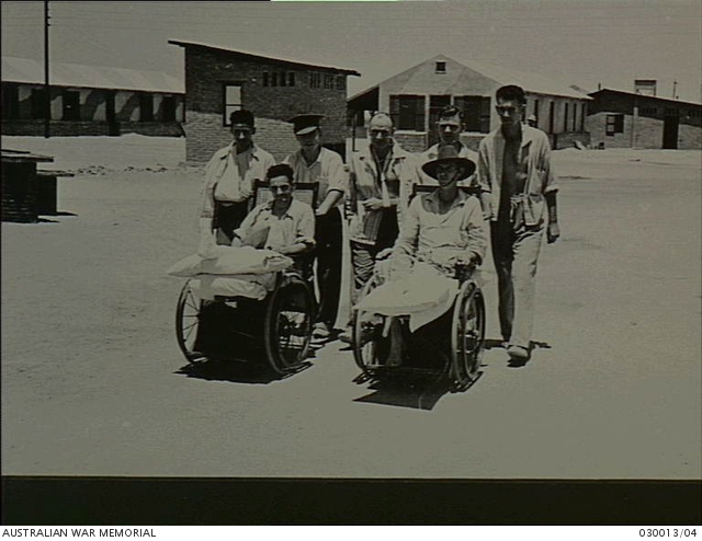 Kantara, Egypt. July 1941. Walking patients of 2/2 Australian General ...
