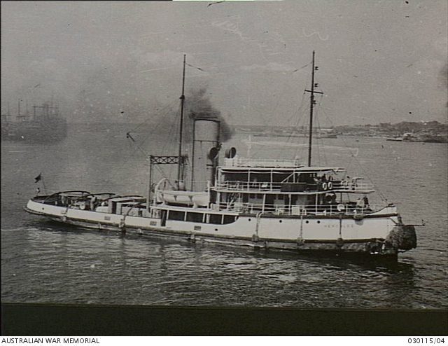 The tug Hercules in Colombo Harbour, taken at the time Australian ...