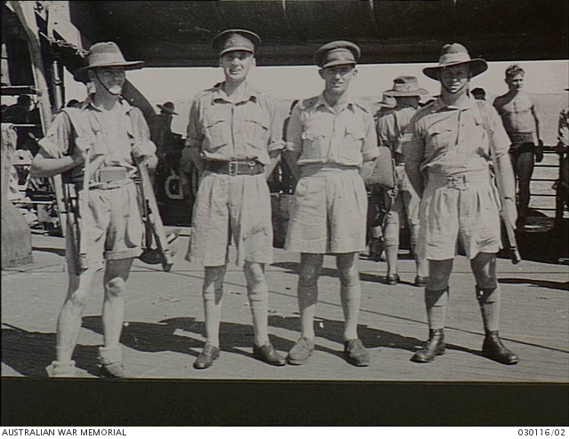 Group of personnel of the Australian Imperial Force (AIF) returning to ...