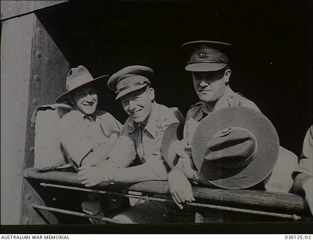 Aden, Arabia. February 1942. Three officers of the 7th Australian ...