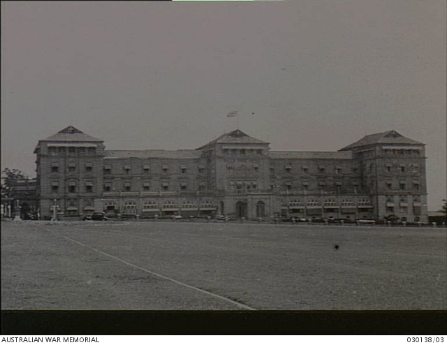 The Galle Face Hotel, Colombo. Photograph taken at the time that troops ...