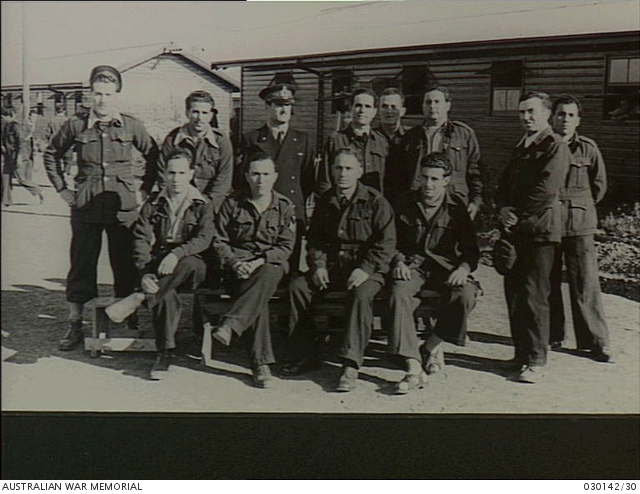 Hay, NSW. 9 September 1943. Group of Italian prisoners of war (POW ...