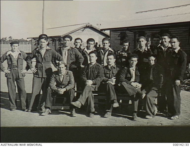 Hay, NSW. 9 September 1943. Group of Italian prisoners of war (POW ...
