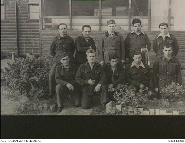 Hay, NSW. 9 September 1943. Group of Italian prisoners of war (POW ...