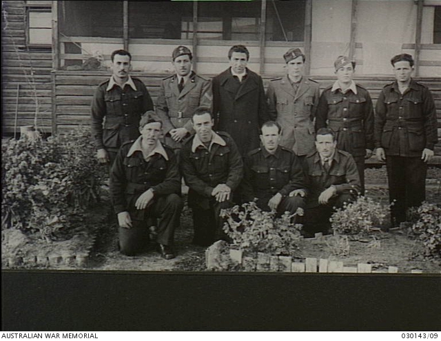 Hay, NSW. 9 September 1943. Group of Italian prisoners of war (POW ...