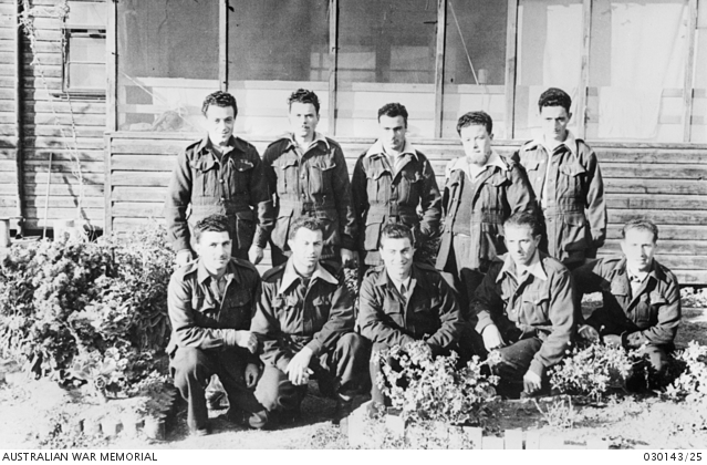 Group portrait of Italian prisoners of war (POW) interned at No. 6 POW ...