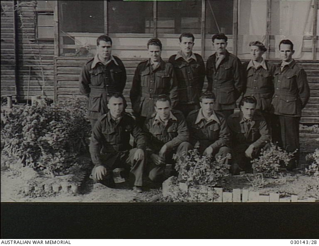 Hay, NSW. 9 September 1943. Group of Italian prisoners of war (POW ...