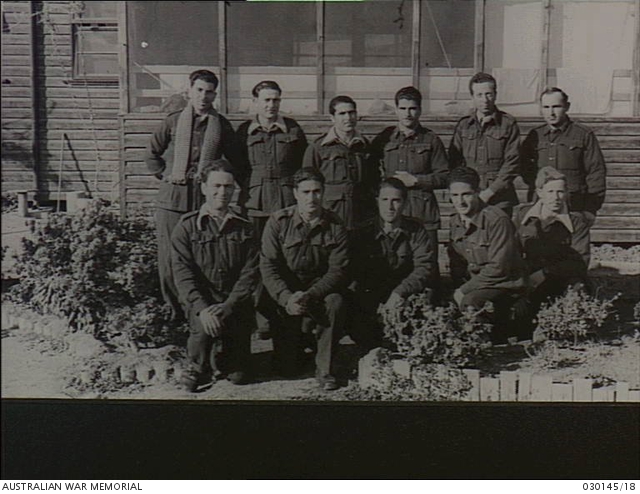 Hay, NSW. 9 September 1943. Group of Italian prisoners of war (POW ...