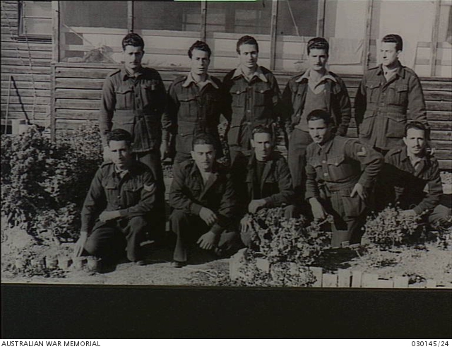 Hay, NSW. 9 September 1943. Group of Italian prisoners of war (POW ...