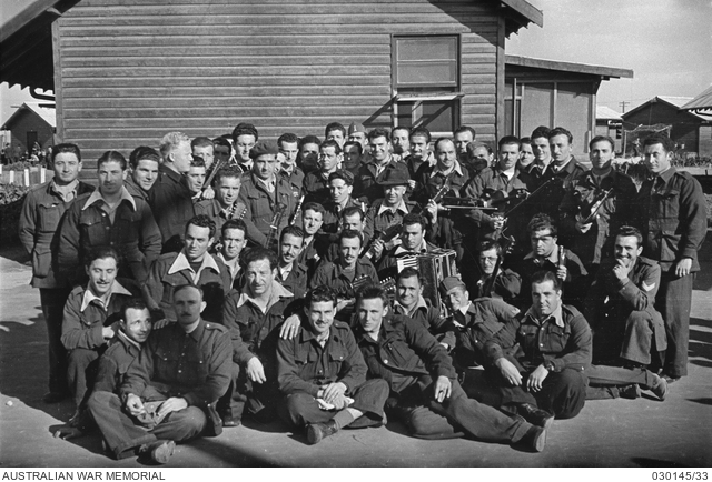 Hay, NSW. 9 September 1943. A large group of Italian prisoners of war ...